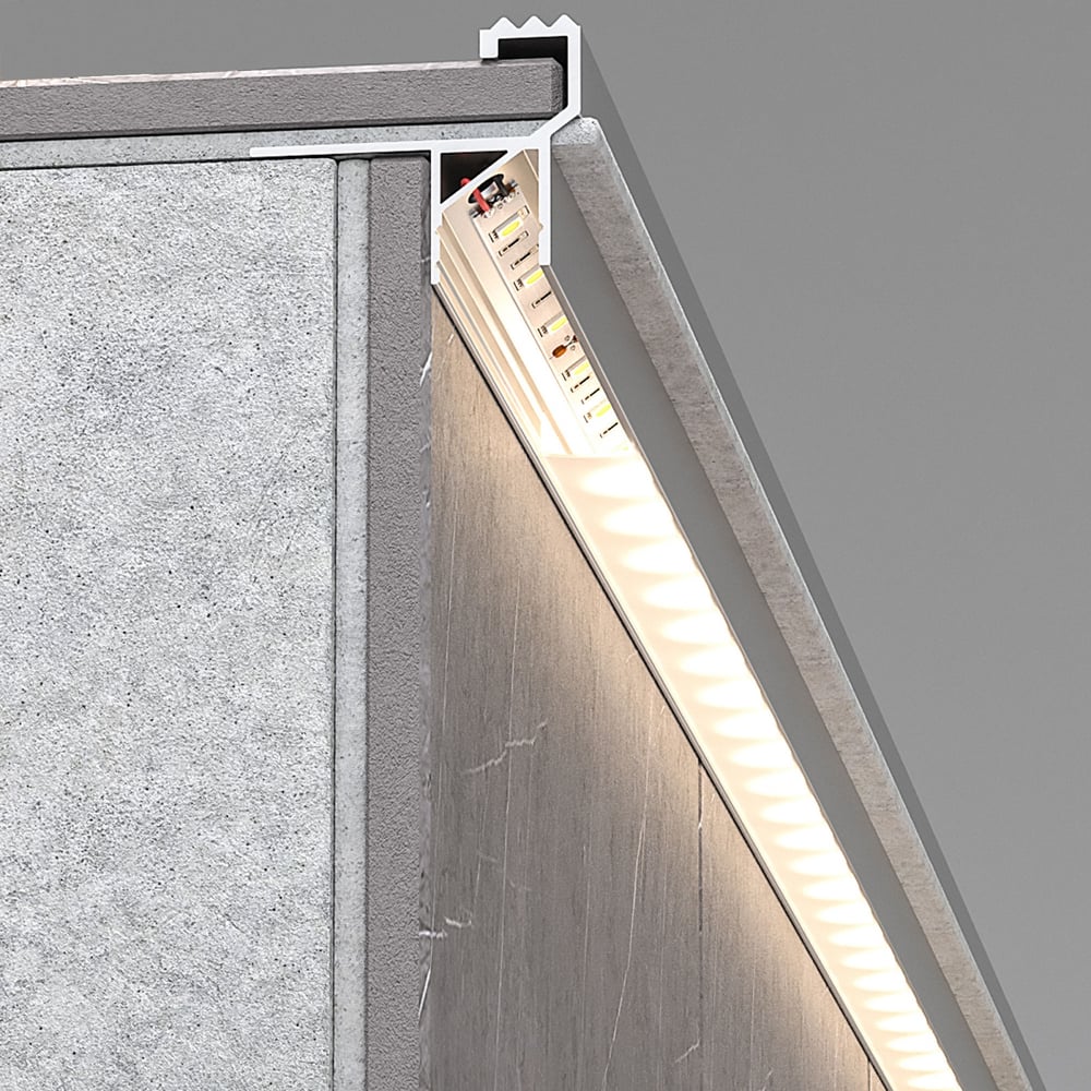 Встраиваемый алюминиевый профиль для подсветки ступеней Elektrostandard ...