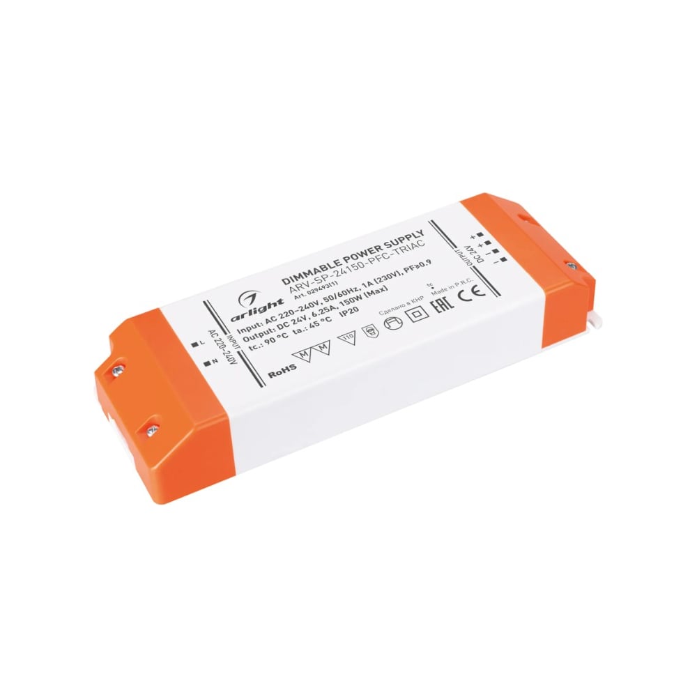 Блок питания Arlight ARV-SP-24150-PFC-TRIAC 1шт 029493(1) - выгодная цена, отзывы ...