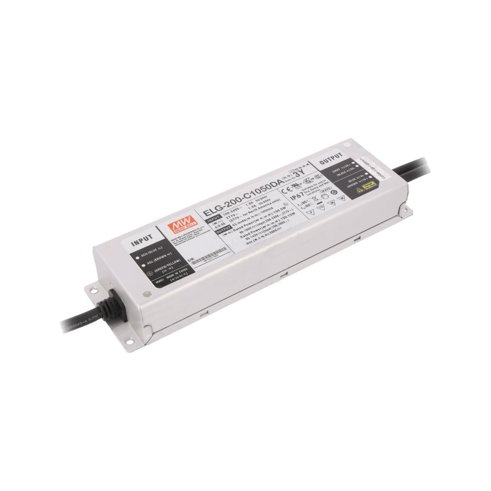 LED-драйвер Mean Well AC-DC ELG-200-C1050DA-3Y 199.5Вт Т02614273 ...