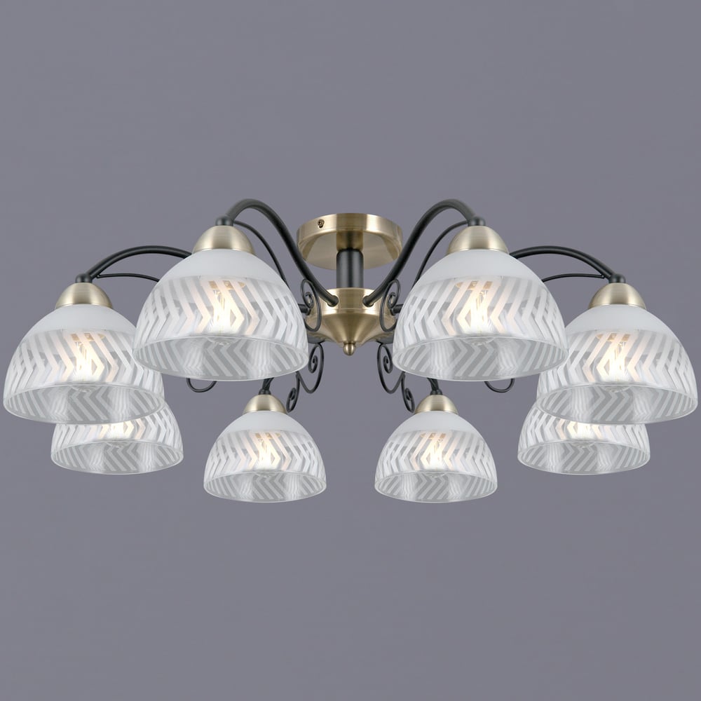 Потолочная люстра ILLUMICO IL0435-8CSQ-24 BK AB SPICA - выгодная цена ...