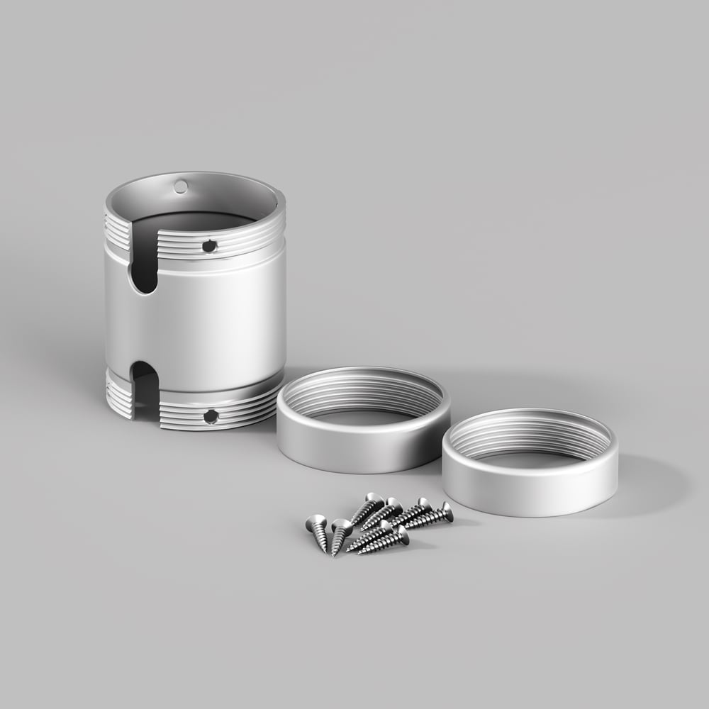 Коннектор соединительный для сращивания MAYTONI Nemo D25 серебро 20322 ...