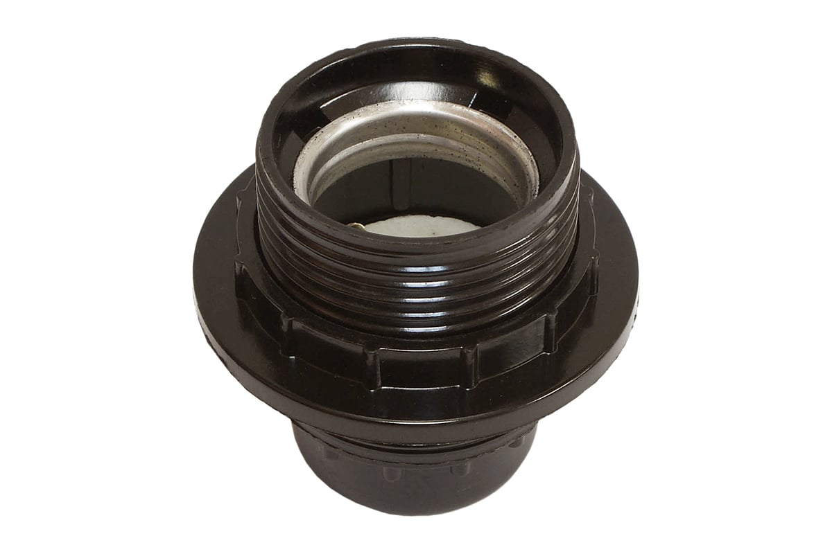 Патрон DORI Е-27, подвесной карболитовый с кольцом (черный) 50шт ...