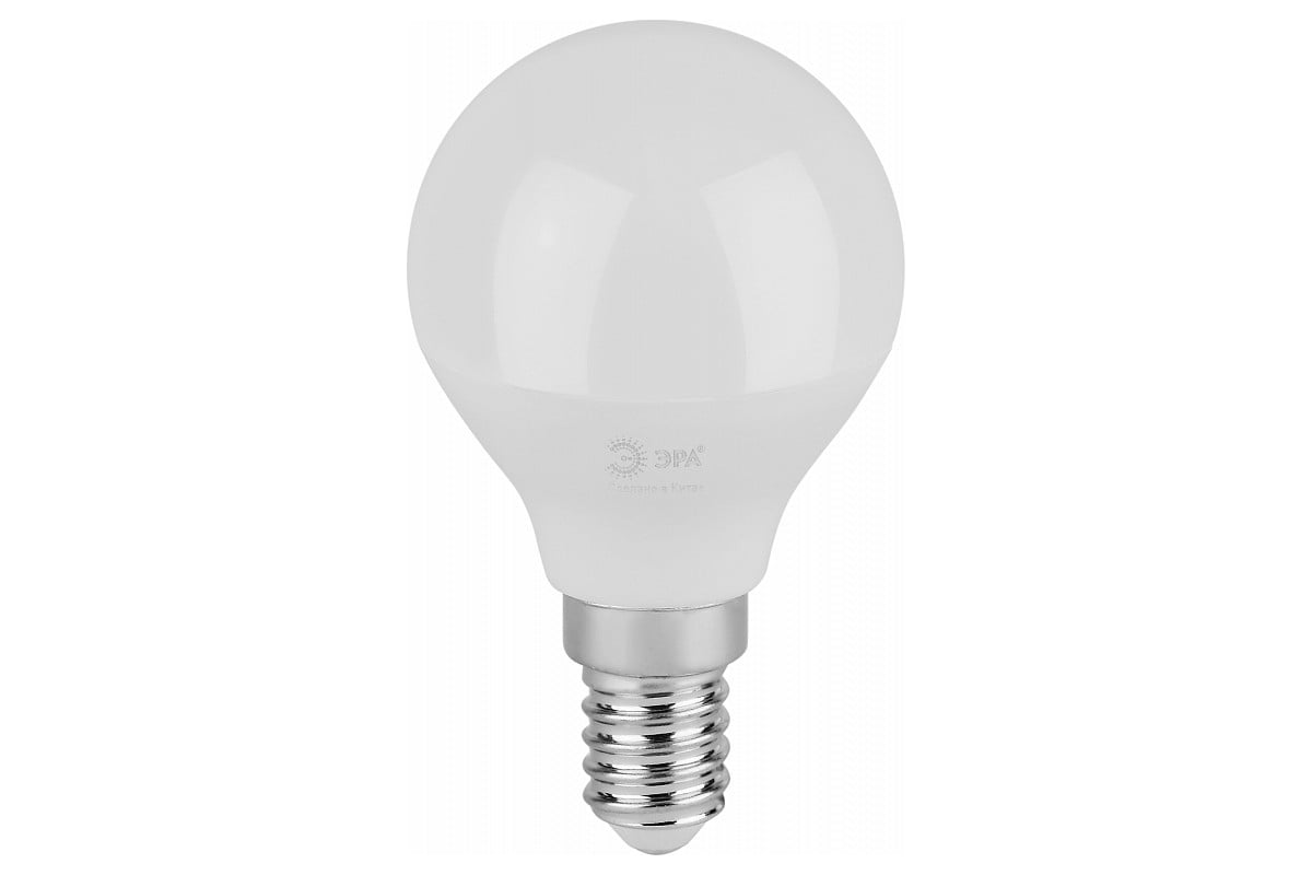 Лампочка светодиодная ЭРА GREEN LINE LED P458W830E14 GL, E14, 8 Вт, шар ...