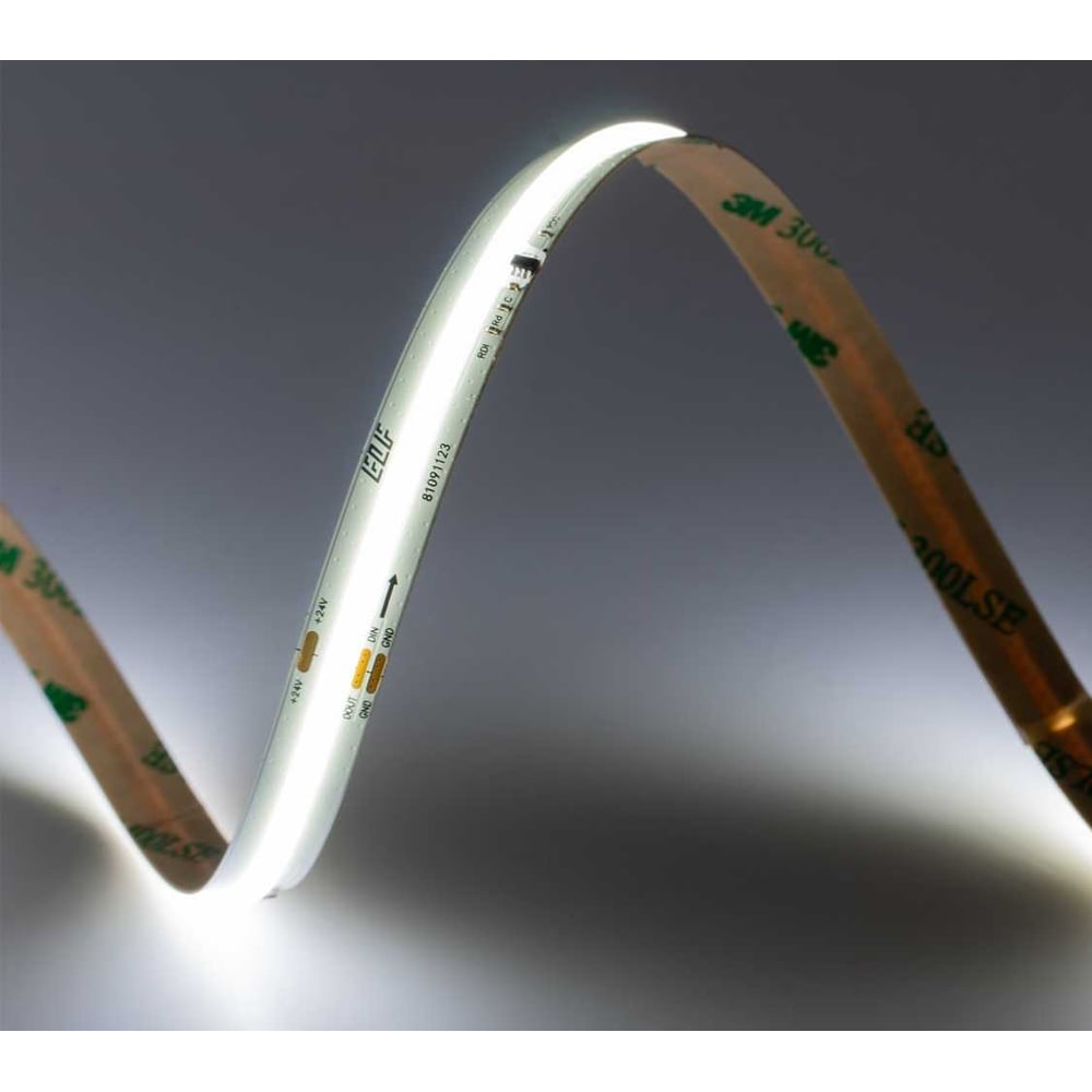 Лента светодиодная ELF LED 480 COB диодов, 24В, 5м, ширина 10мм, белый ...