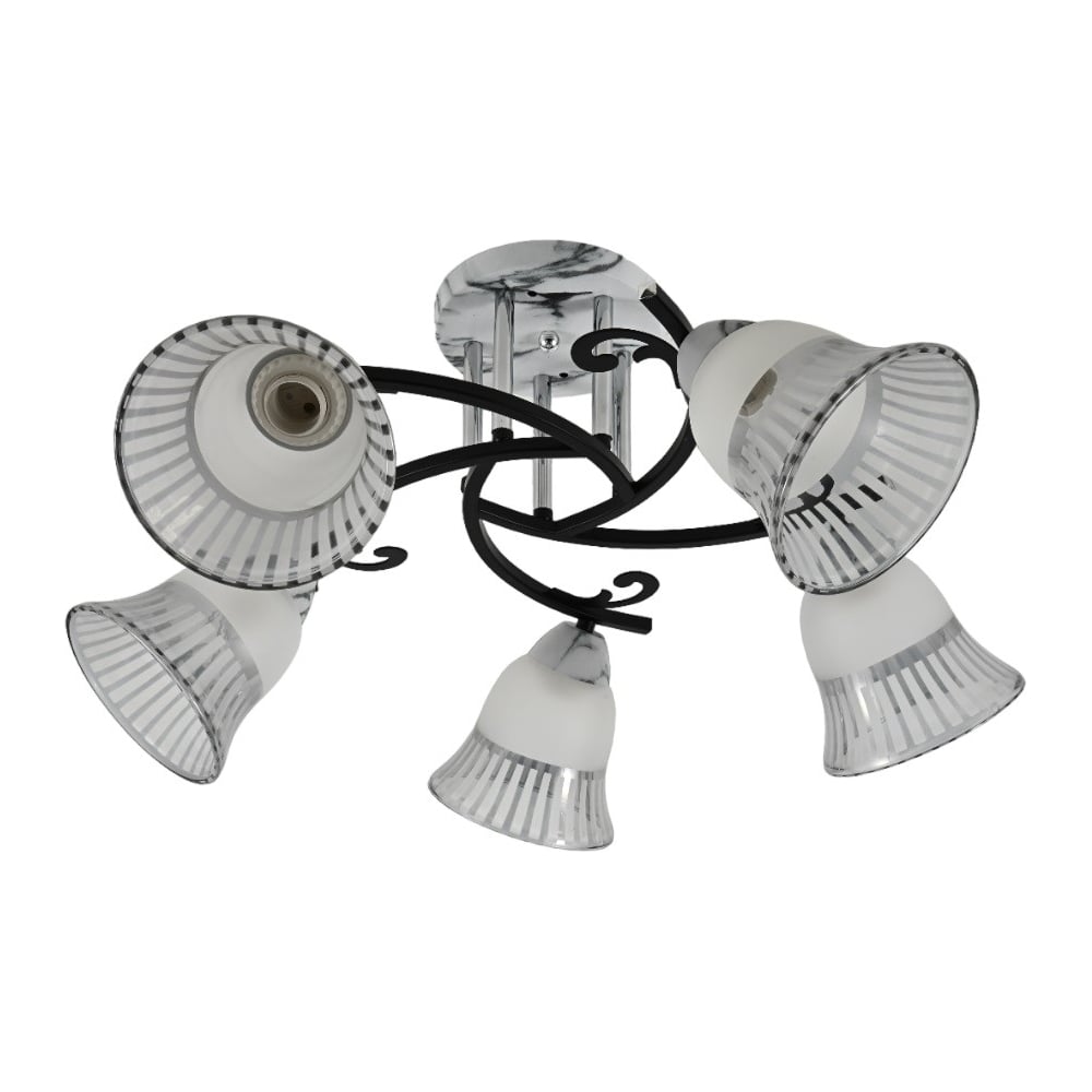 Люстра ЭкономСвет классическая 12259/5MR+CR+BK WT+CL - выгодная цена ...