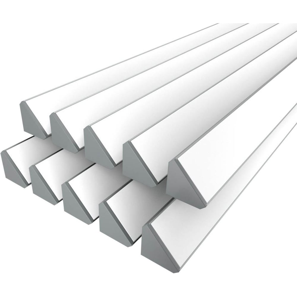 Комплект Ledcraft LC-LPU3838M44-2x10Silver из 10 шт серебро (2м профиль+2м рассеиватель+2 ...