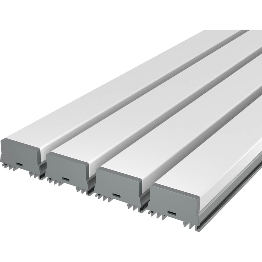 Комплект Ledcraft LC-LSS1236M36-2x4Silver из 4 шт серебро (2м профиль+2м рассеиватель+2 заглушки ...