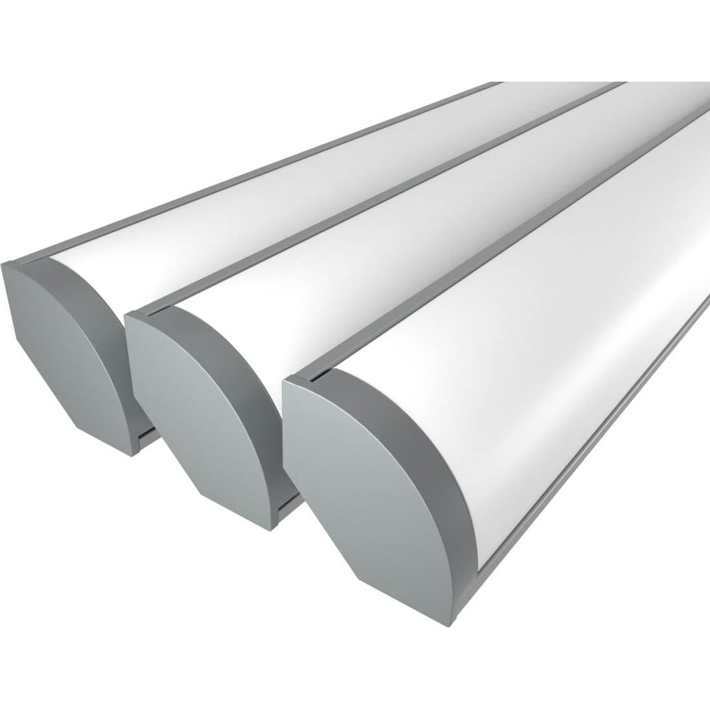 Комплект Ledcraft LC-LSU1616M20-3x3Silver из 3 шт серебро (3м профиль+3м рассеиватель+2 заглушки ...