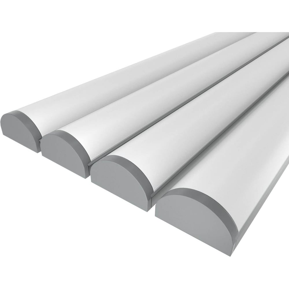 Комплект Ledcraft LC-LP0733M36R-3x4Silver из 4 шт серебро (3м профиль+3м рассеиватель+2 заглушки ...