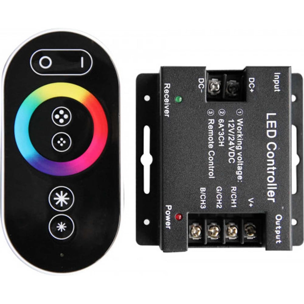 Контроллер Alvar Алвар 30А 12/24V Сенсорный TOUCH, для RGB лент AL-030 ...