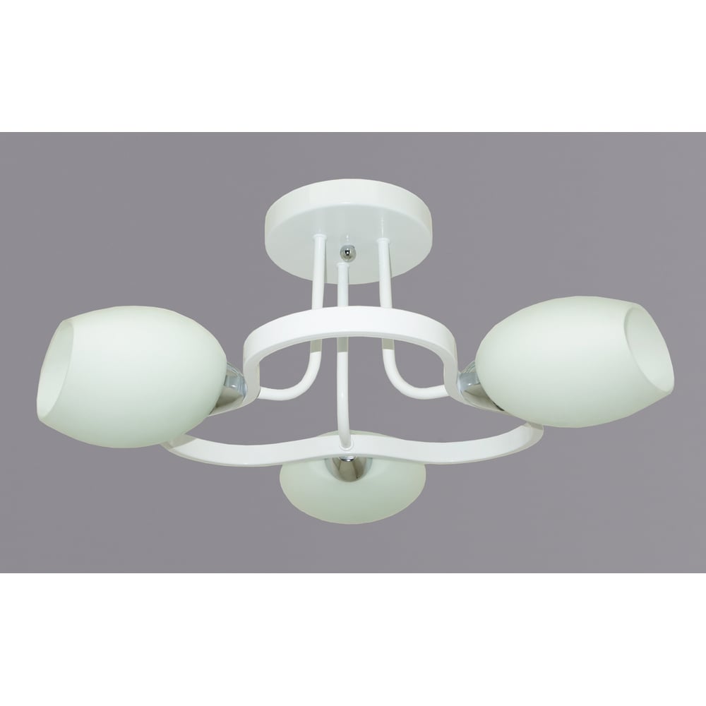 Подвесная люстра РОССВЕТ 3х60ВтхE14 РС19280 WT+CR/3C - выгодная цена, отзывы, характеристики ...