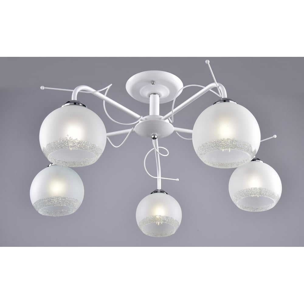 Потолочная люстра РОССВЕТ 5х60ВтхE27 РС21150 WT+CR/5C - выгодная цена, отзывы, характеристики ...