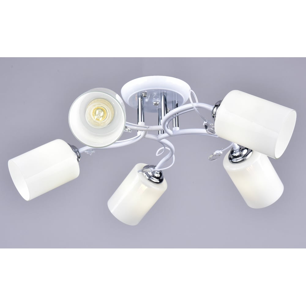 Потолочный светильник РОССВЕТ 5*60Вт*E27 РС20749 WT+CR/5C - выгодная цена, отзывы ...