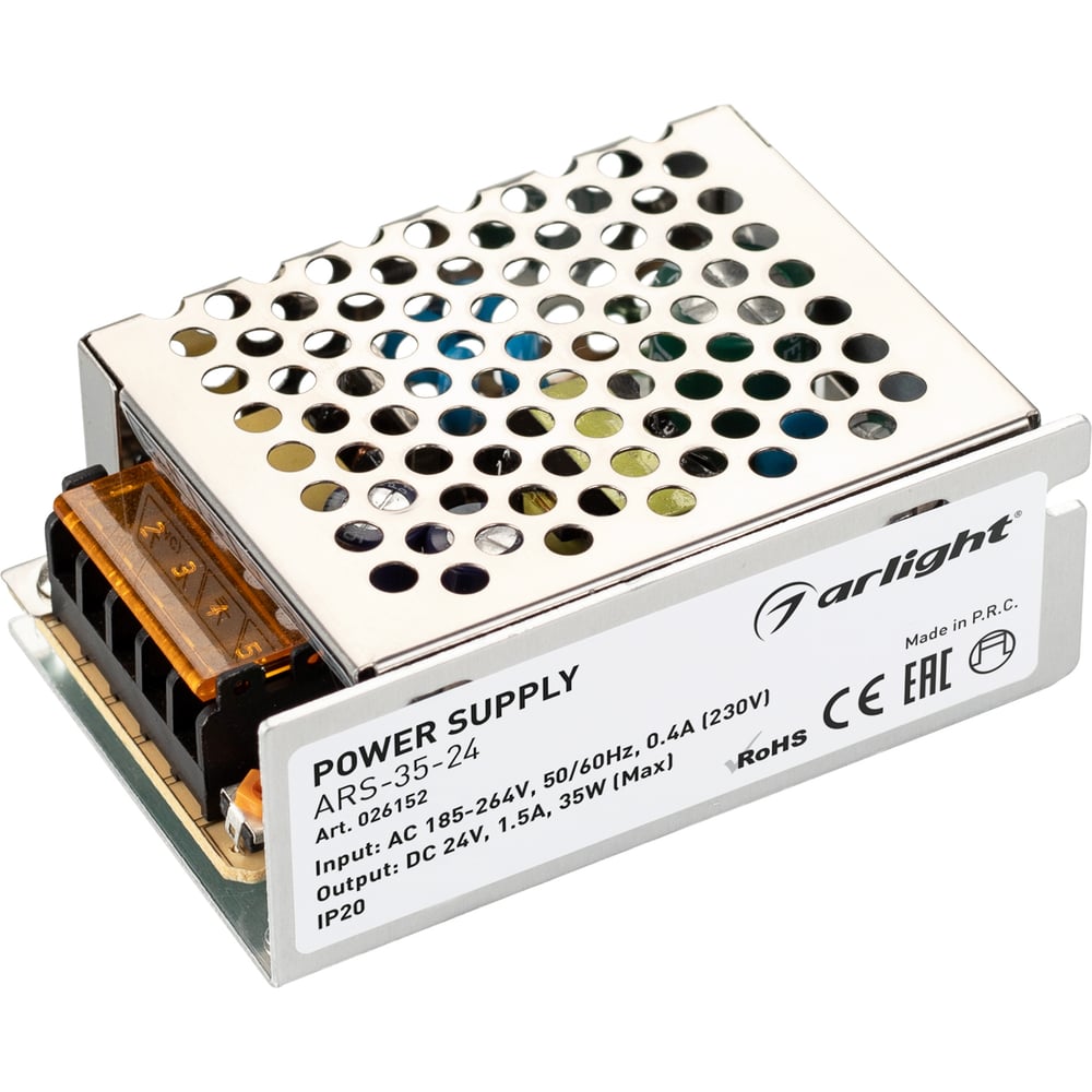 Блок питания Arlight ARS-35-24 026152 - выгодная цена, отзывы, характеристики, фото - купить в ...