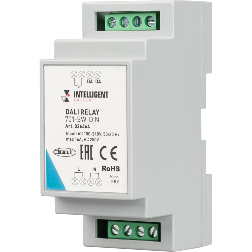Релейный модуль Arlight INTELLIGENT DALI-701-SW-DIN 0 26464 - выгодная цена, отзывы ...