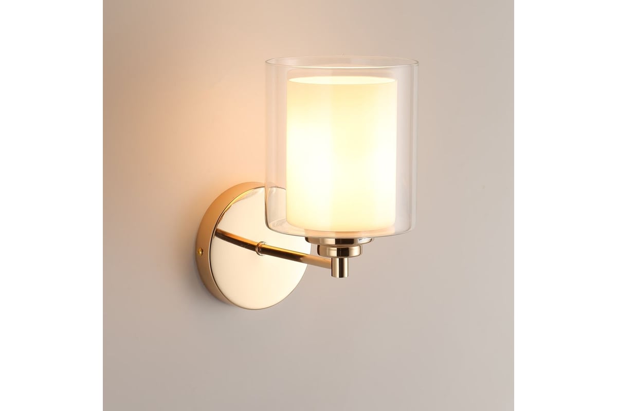 Настенный светильник Moderli Maximilian 1 E27 60W золотой белый ...