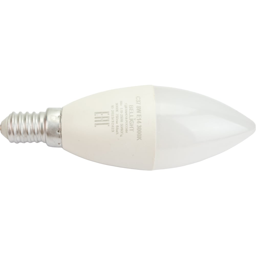 Светодиодная лампа BELLIGHT LED C37 220V/8W/E14 3000K 750Lm 86170886 ...