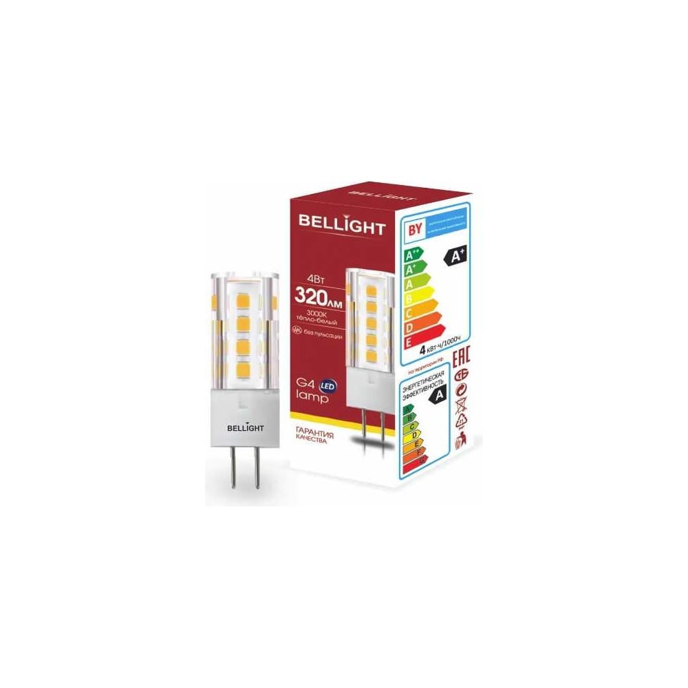 Светодиодная лампа BELLIGHT G4 4W 320Lm 4000К 88297906 - выгодная цена ...