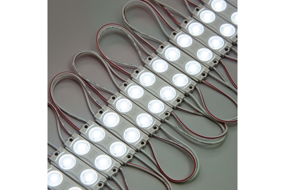 Светодиодный модуль ELF 2smd диод 2835, с линзой, 160гр.,12В, ip 65 ...