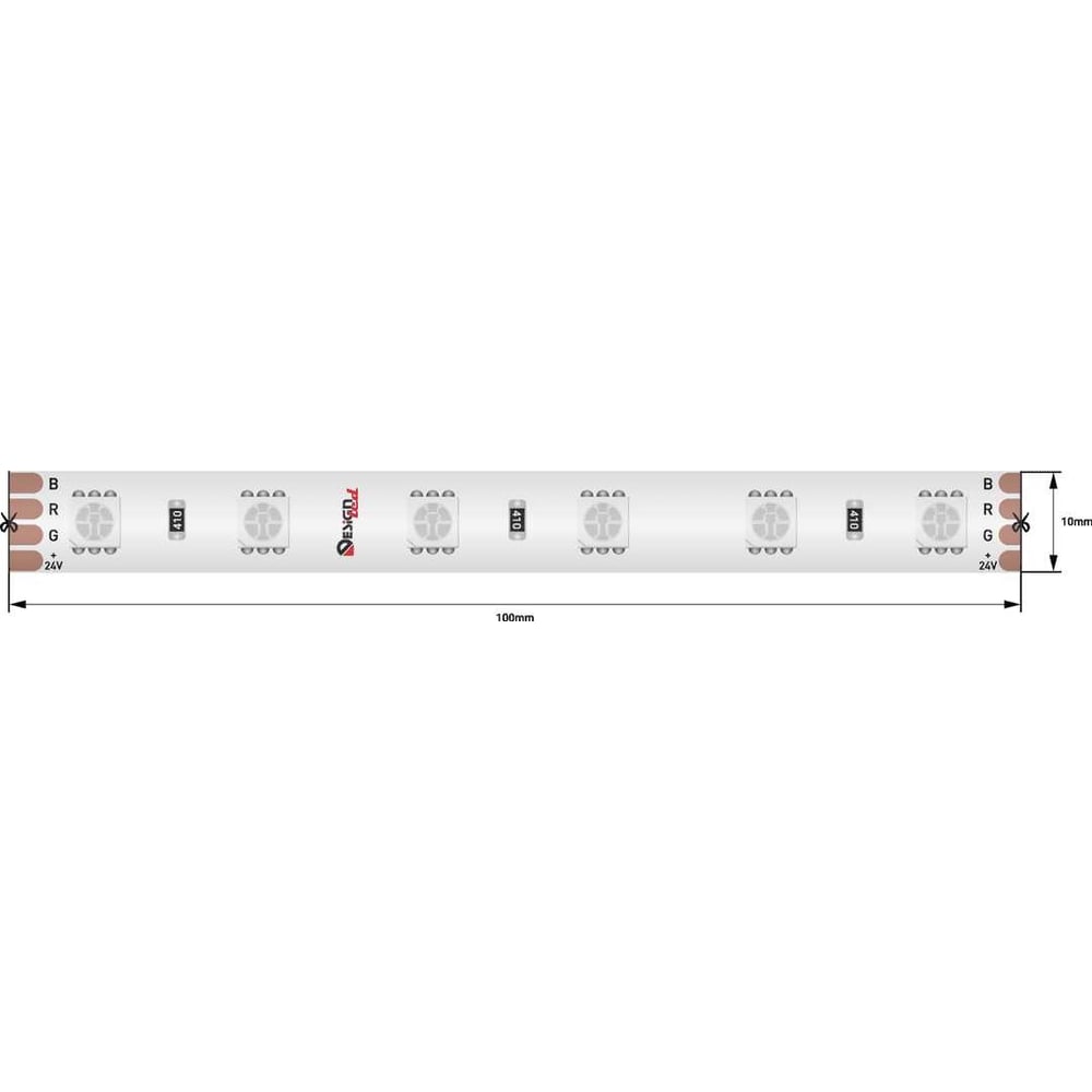 Светодиодная лента DesignLed DSG 5050 RGB 60L-V24-IP65, RGB, 300 LED ...