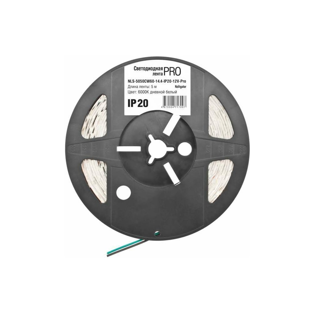 Лента Navigator СД 71 709 NLS-5050CW60-14.4-IP20-12V-Pro R5 5 м 71709 ...