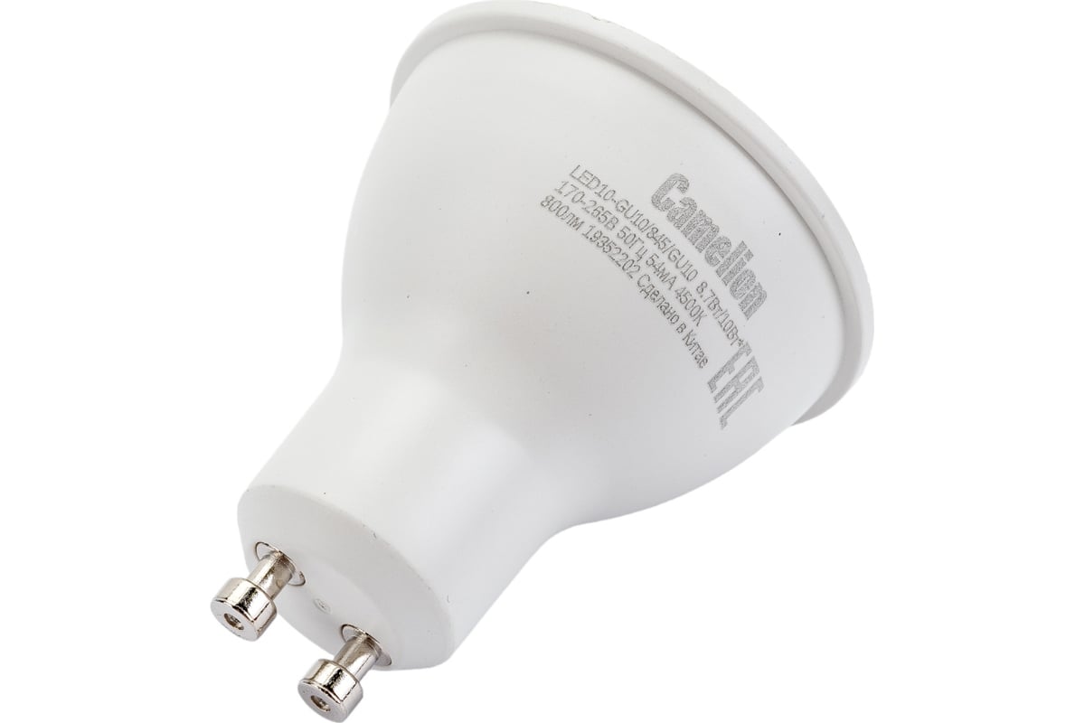 Светодиодная лампа Camelion LED10-GU10/845/GU10 10Вт 220В 13683 ...