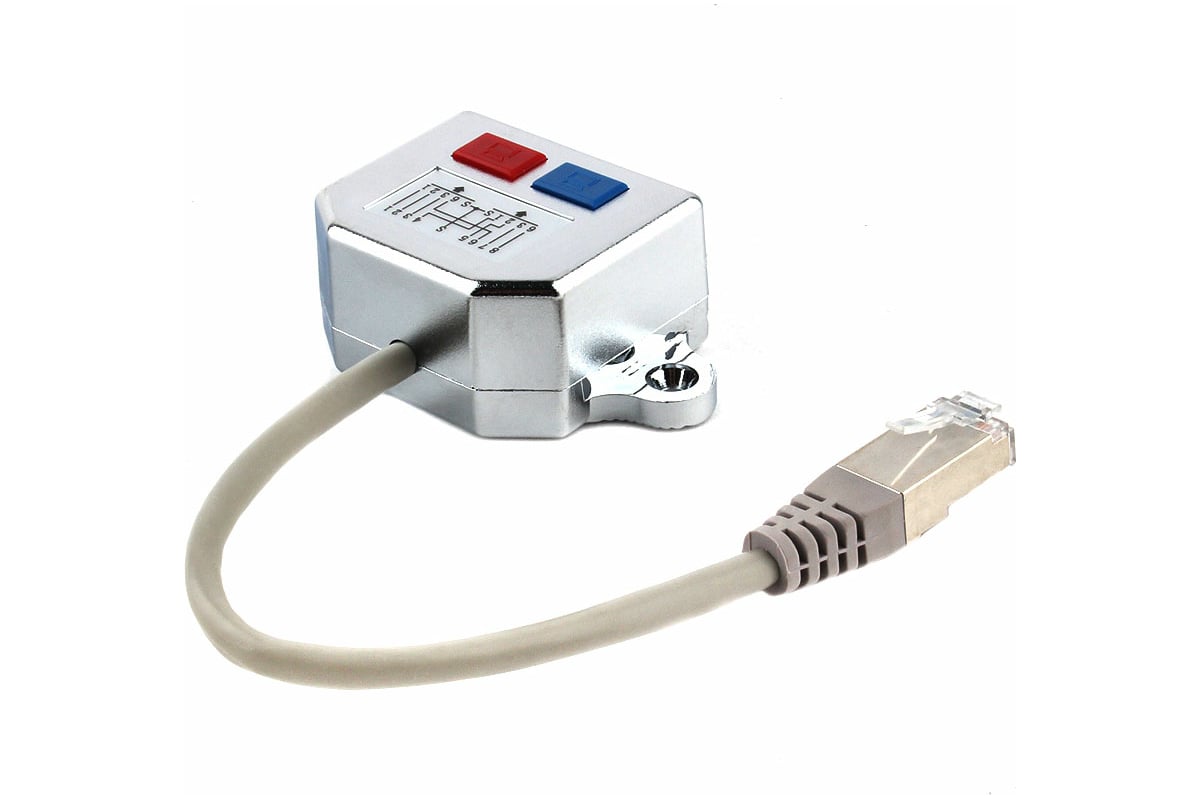 Разветвитель Cablexpert Ftp 1 порт Rj45 T568a T568b 2 порта Rj45 10 100