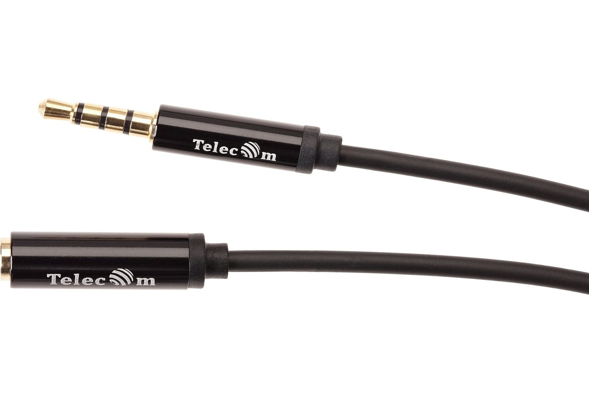 Удлинительный кабель Telecom 3 5 Jack M 3 5 Jack F 0 5m Tav7179m 0 5m выгодная цена отзывы