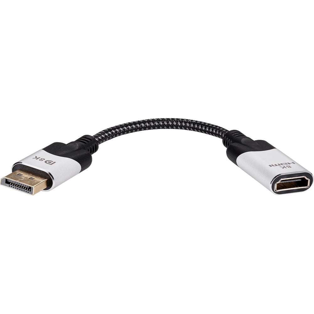 Адаптер VCOM displayport m - hdmi f 8k 60hz 0.15m CG6218M-0.15 ...