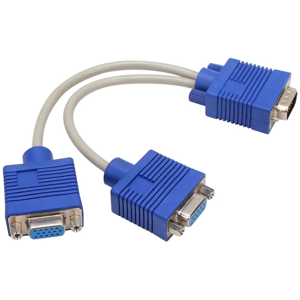 Кабель-разветвитель VCOM vga 1 - 2 1x15m/2x15f медь 0.2m VVG6530-0.2M ...