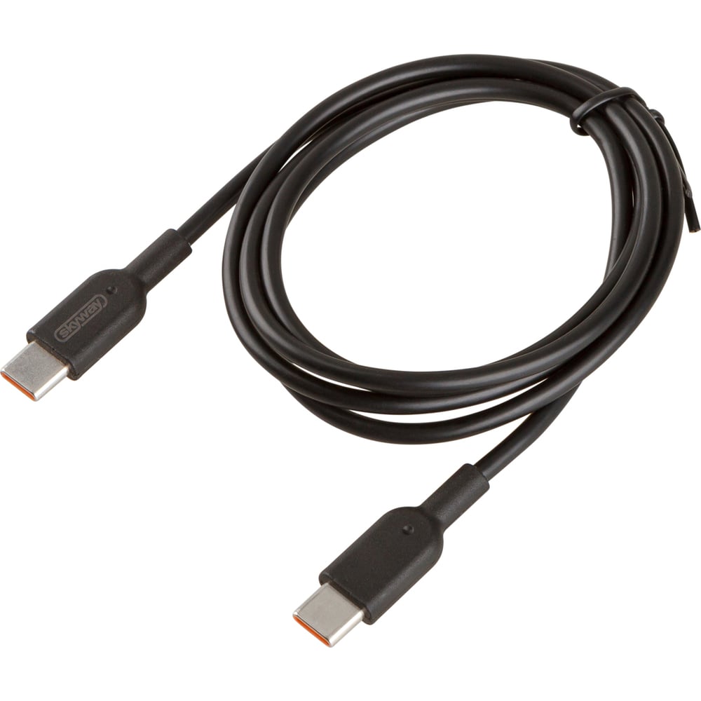 Кабель Skyway Type C Type C 27w черный в пакете 1м S09603008
