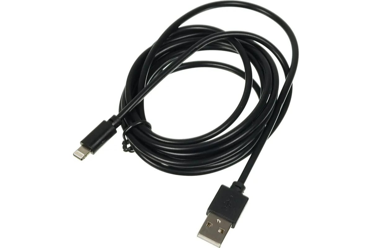Кабель DIGMA LIGHT-2M-BLK USB (m)-Lightning (m) 2м черный, 1084561 ...