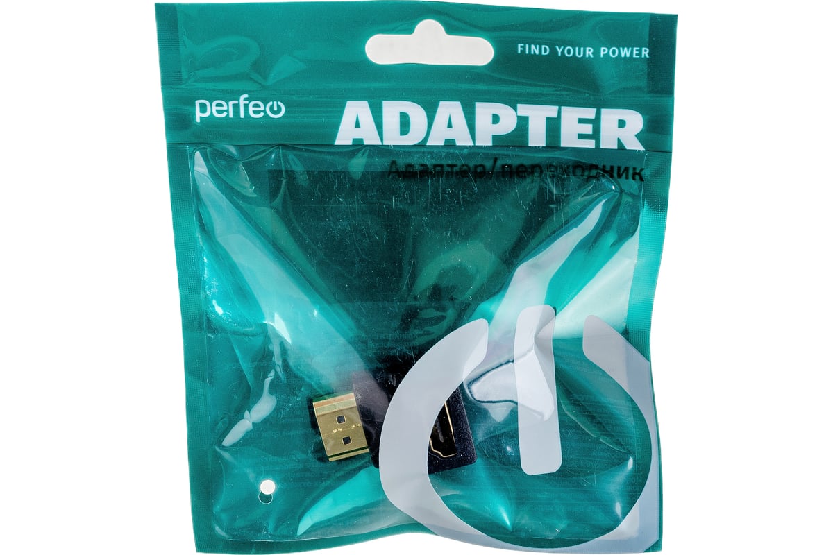 Угловой переходник PERFEO HDMI A вилка - HDMI A розетка A7005 30 004 ...