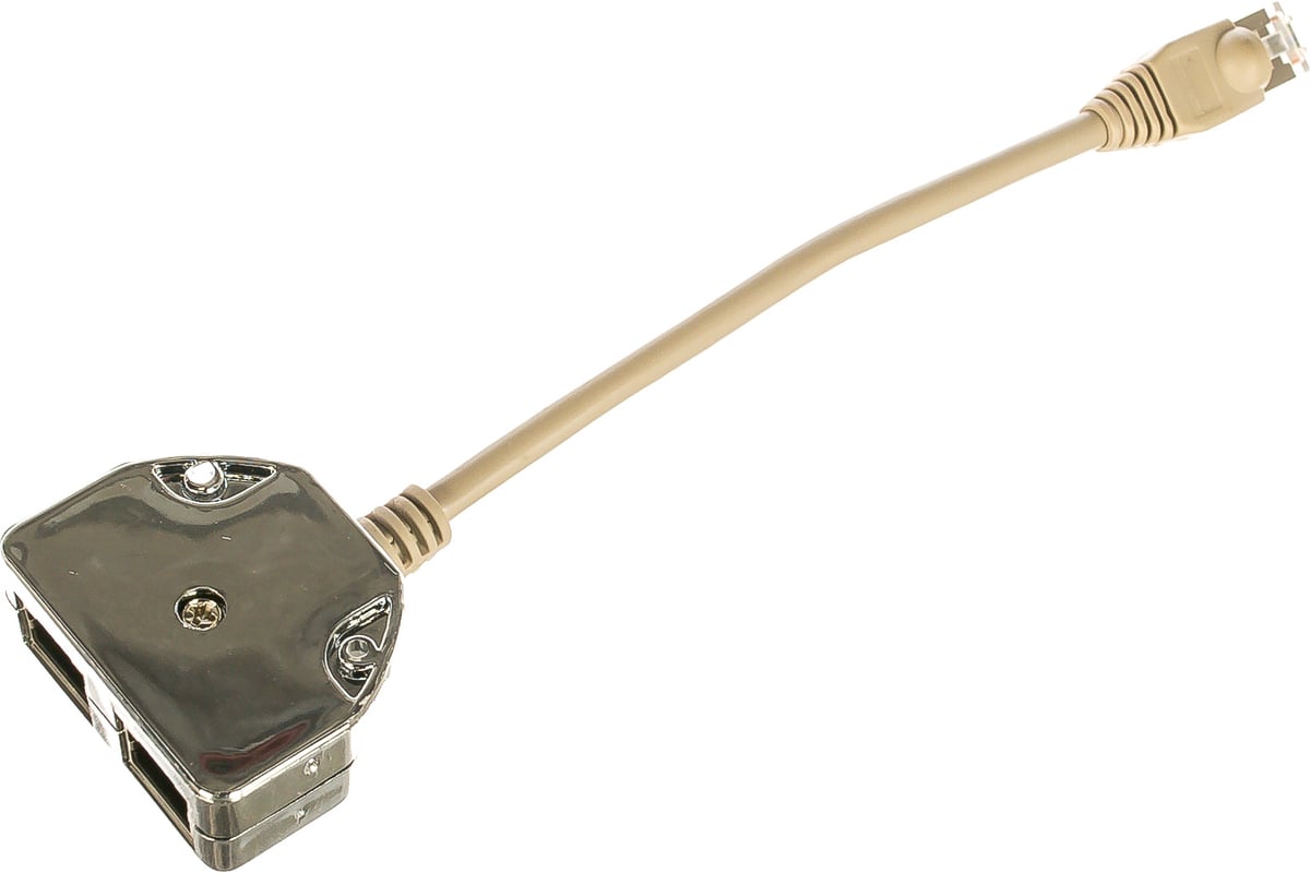 Y-адаптер TWT 2 компьютерных порта, экранированный, категория 5е Y-E2-E2-S - выгодная цена ...