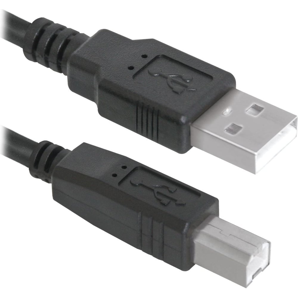 USB кабель Defender USB04-06 USB2.0 AM-BM, 1.8м 83763 - выгодная цена ...