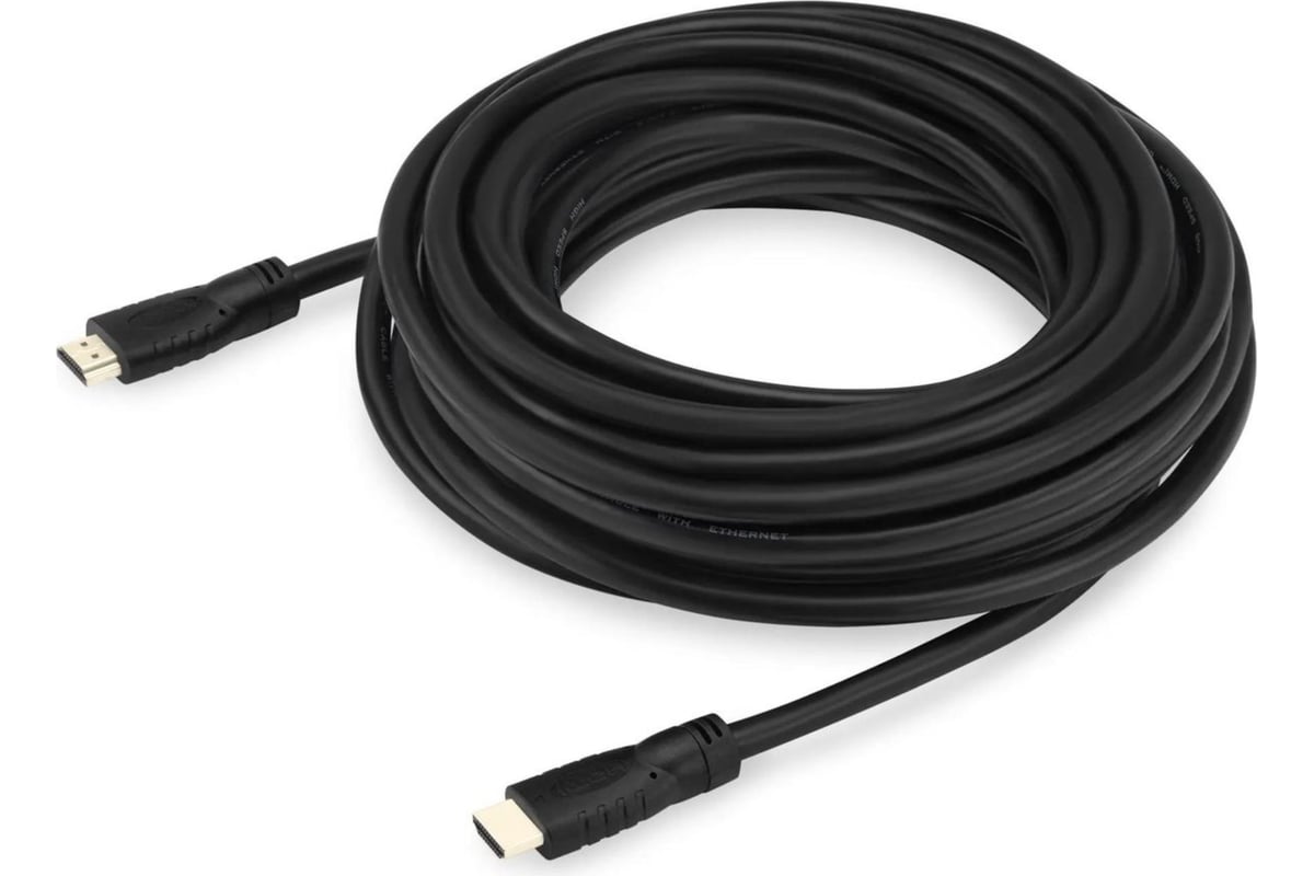 Кабель аудио-видео BURO HDMI 2.0, HDMI (m)/HDMI (m), 10м, позолоченные ...