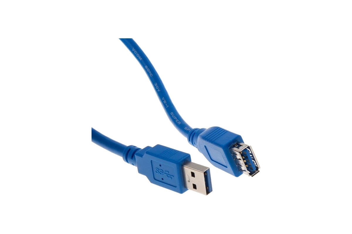 Удлинительный кабель Vcom Usb3 0 Am Af 5m Vus7065 5m выгодная цена отзывы характеристики