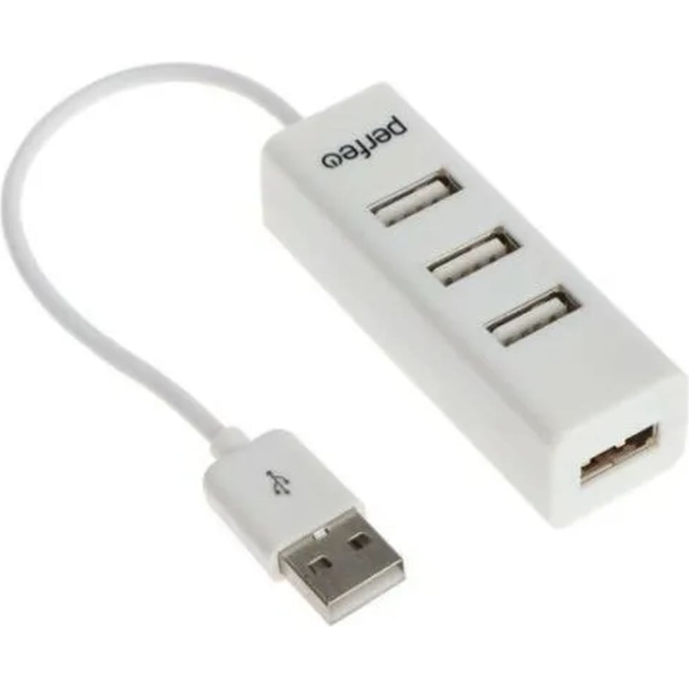 USB-хаб PERFEO USB-HUB 4 Port, (PF-HYD-6010H White), белый 30012249 - выгодная цена, отзывы ...
