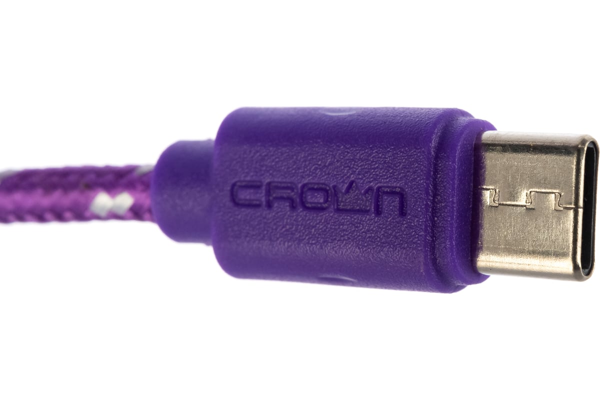 Кабель CROWN USB - USB Type-C CMCU-3042C violet CM000002113 - выгодная ...
