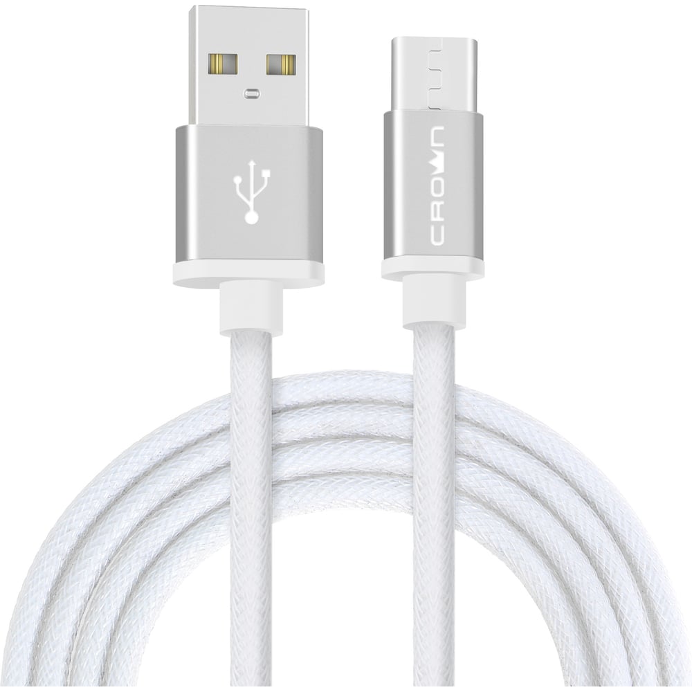 Кабель CROWN USB - USB Type-C CMCU-3072C white CM000002124 - выгодная ...