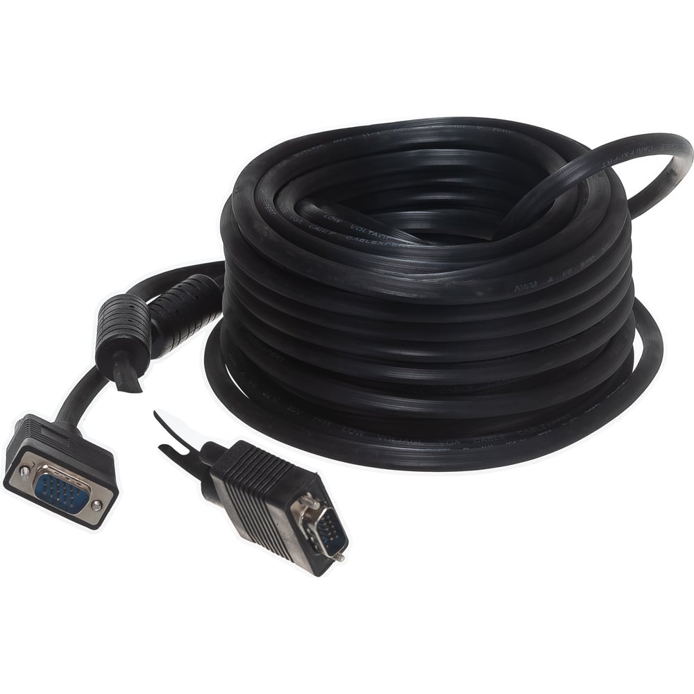 Кабель Cablexpert VGA Premium 15M/15M, 15 м, черный, CC-PPVGA-15M-B ...