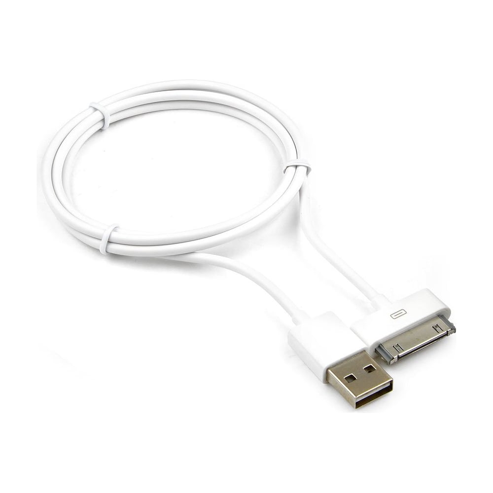 Кабель Cablexpert USB, AM/Apple для iPhone/iPod/iPad, 1м, белый пакет ...