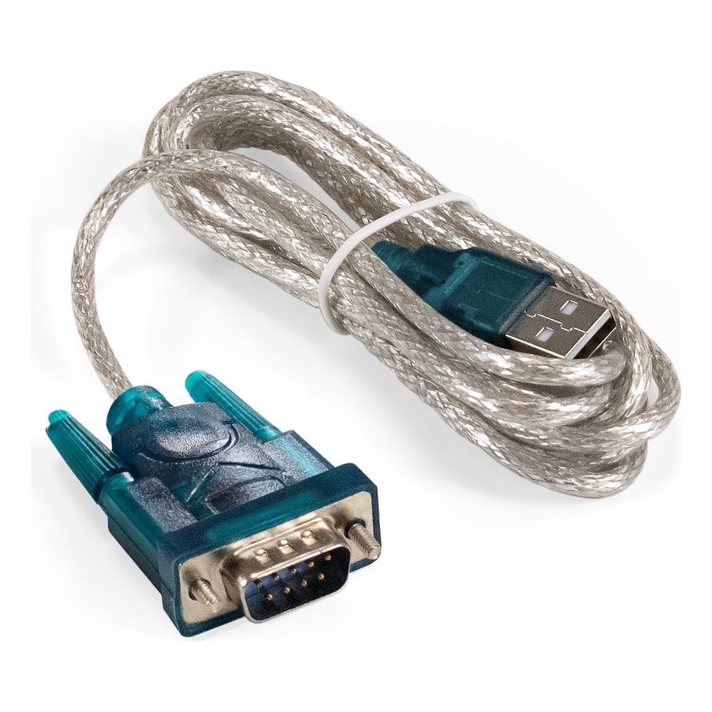 Кабель-адаптер ExeGate USB 2.0-RS232 EX-UAS-1.8 Am DB9M, 1,8м, крепеж ...