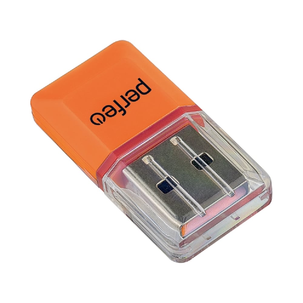 Card Reader Perfeo Micro SD, (PF-VI-R008 Orange) оранжевый 30019808 ...