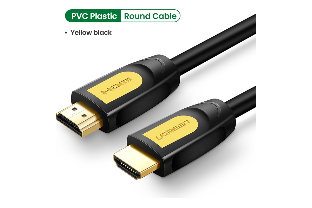 Кабель Ugreen HD101 (10128) HDMI Male To Male Round Cable. Длина 1,5 м ...