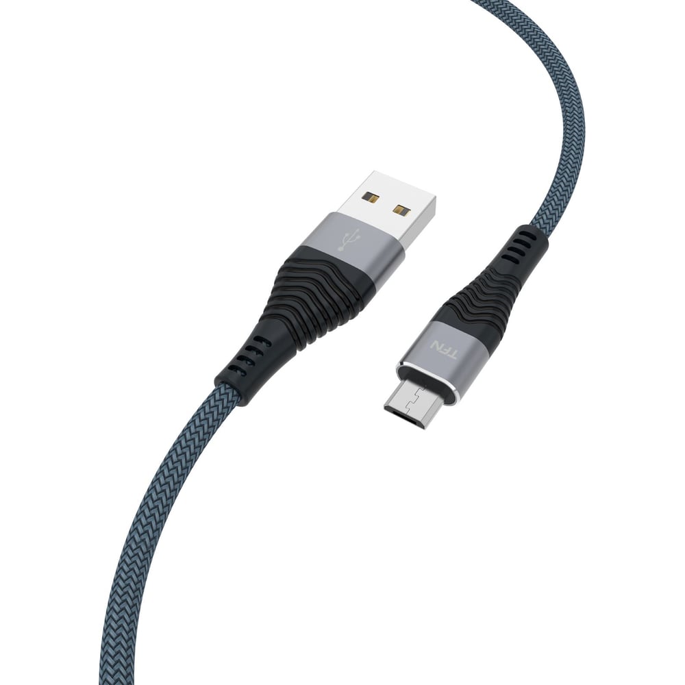 Дата-кабель TFN USB-microUSB нейлон 1м graphite -CFZMICUSB1MGR ...