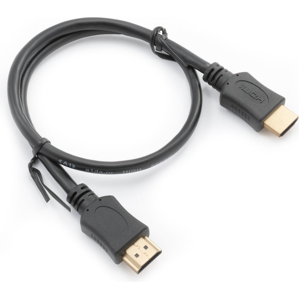 Кабель А1 HDMI 1.4 0.5 м., ver. 1.4, 4K/30 Hz, разъемы HDMI Am- HDMI Am ...