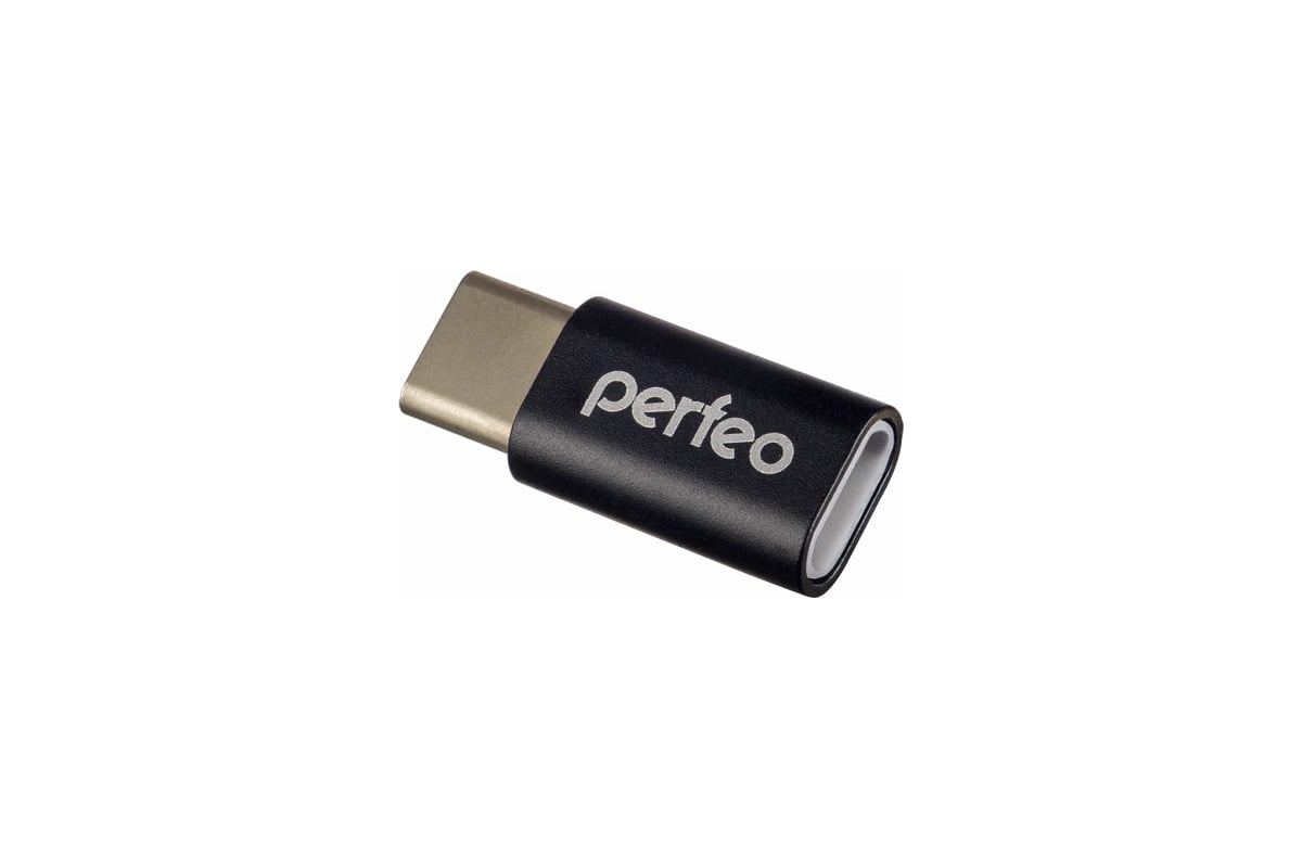 Адаптер Perfeo micro USB на Type-C, c OTG, чёрный 30010600 - выгодная цена, отзывы ...