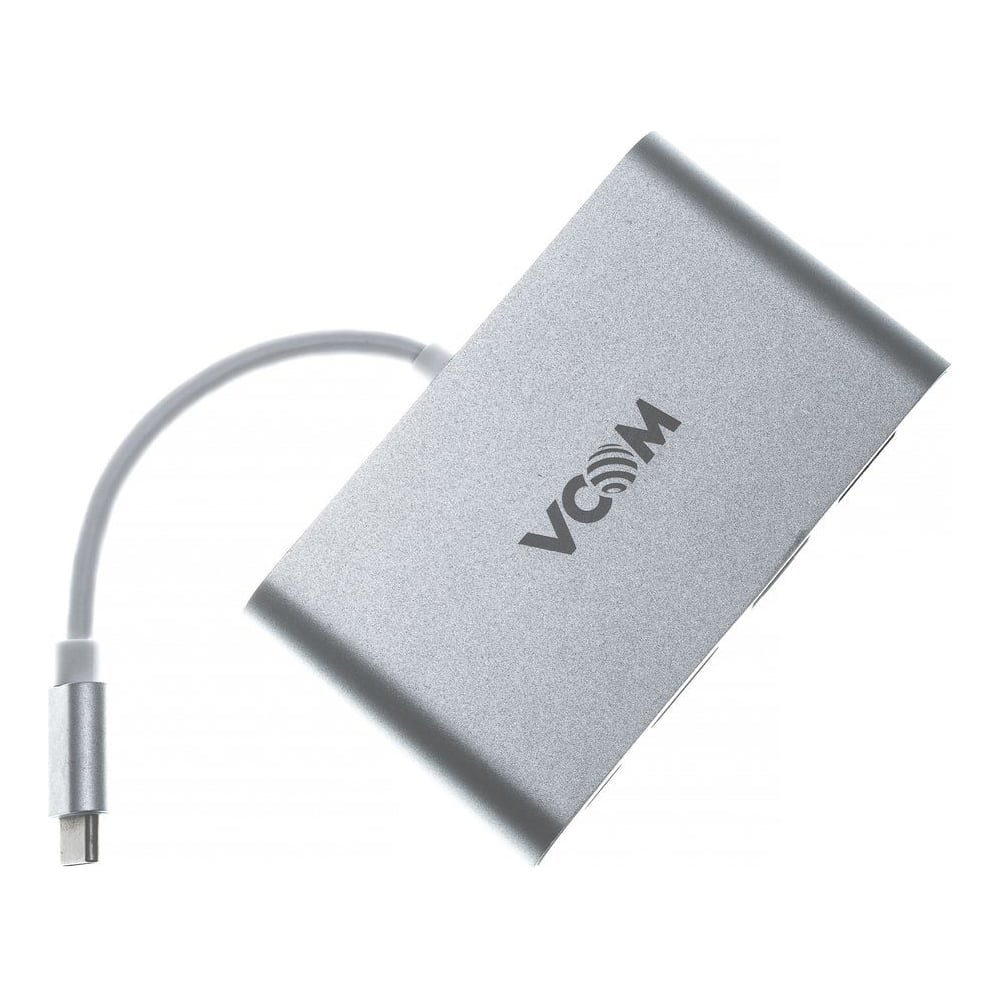 Кабель-адаптер VCOM USB 3.1 Type-C/M - HDMI+USB3.0+RJ45+PD charging ...