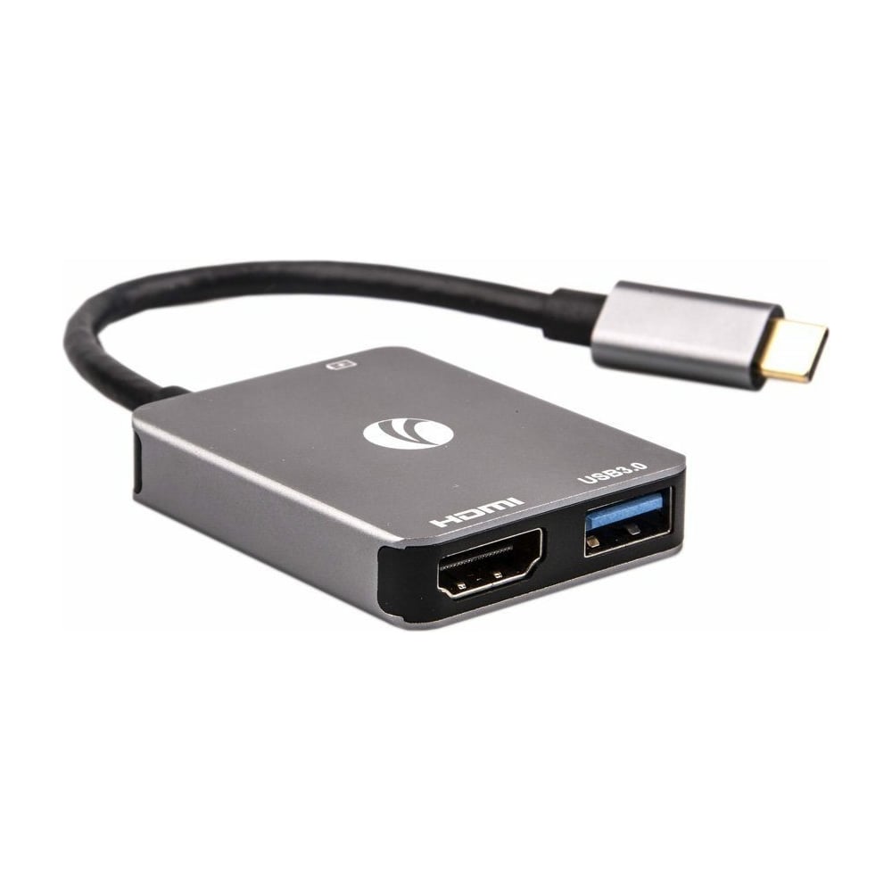 Адаптер Vcom Usb 3 1 Type C M Hdmi A F 4k 30 Hz Usb3 0 Pd Charging Aluminum Shell Cu454